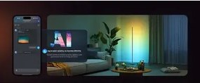 Govee H8076 Smart Corner Floor Lamp černá / Stojací lampa / RGBICWW /