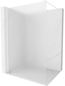Mexen Kioto sprchová stěna Walk-in 70 x 200 cm, matné 8 mm, bílá - 800-070-101-20-30