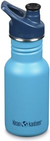 Dětská nerezová lahev Klean Kanteen Narrow w/Kid Sport Cap – modrá 355 ml