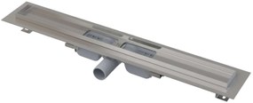 Alca - Sprchový žlab Low 30 cm, s okrajem pro perforovaný rošt, nerez APZ101-300