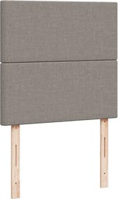 Box spring postel s matrací taupe 90x190 cm textil 3291132