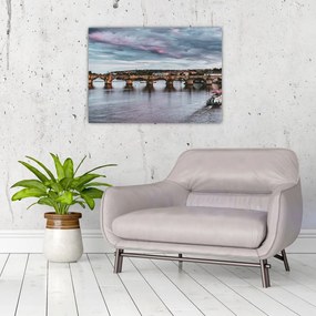 Skleněný obraz Karlova mostu (70x50 cm)