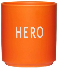 DESIGN LETTERS Porcelánový hrnek Orange Hero 300 ml, oranžová barva, porcelán