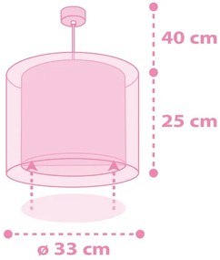 Dalber 41592 - Dětský lustr UNICORNS 1xE27/60W/230V