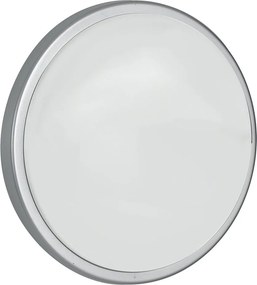 FAN LED-EVER-XL SIL Venkovní nástěnné svítidlo LED EVER stříbrná, polykarbonát, 28 W, 3750 lm, 3000/4000 K, IP65, 30 x 7,8 cm - FANEUROPE
