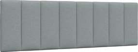 Rám postele bez matrace Hanko světle šedý 160 x 200 cm textil 3310398
