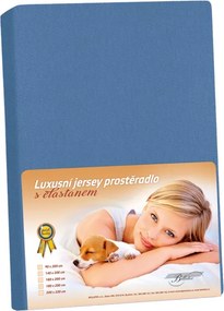 Bellatex Jersey LUX Modrá 200x220 cm