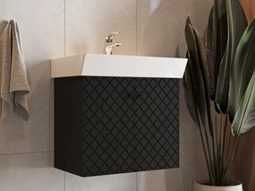 Kingsbath / Lavedo Tessera Black 60 koupelnová skříňka s umyvadlem