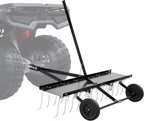 Vlek za odhrnovač trávy 121,9 cm hrábě na pro ATV nebo sekačku 24 prstů