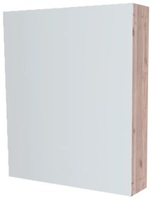 Mereo, Mereo Koupelnová zrcadlová skříňka 60 cm, galerka, 1x dvířka levá, Multidecor, Dub Nelson, MER-CN798G61DNLS