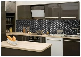 DIMEX | Skleněná stěna za kuchyňskou linku | vlastní rozměr | Fotosklo Kovová plošina