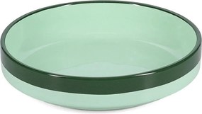 Zelený hluboký talíř z kameniny ø 21 cm Duo – ONA