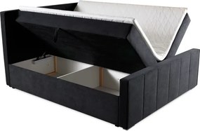 Boxspring postel RITA, 200x160, antracitová (pretty 21)