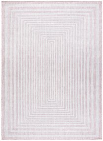 Dywany Łuszczów Kusový koberec Sion Sisal Labirinth 22376 pink/ecru – na ven i na doma - 180x270 cm