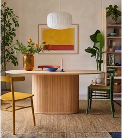 Jídelní stůl s deskou v dubovém dekoru 95x180 cm Nola – Unique Furniture