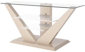 Televizní stolek LUNA (cappucino lesk)