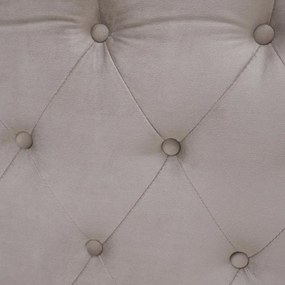 Postel s roštem, 180x200, šedohnědá Taupe Velvet látka, BARETO Kondela 0000402151