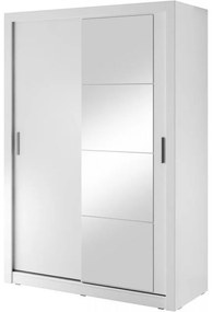 Casarredo Šatní skříň 04 ARTI 150 bílá zrcadlo
