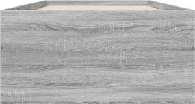 Rám postele šedý sonoma 100 x 200 cm kompozitní dřevo 3280963
