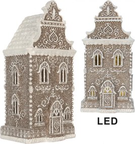 Perníkový LED domek Gingerbread Cotti - 17*15*35 cm
