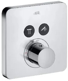 Axor ShowerSelect - Termostat pod omítku pro 2 spotřebiče, chrom 36707000