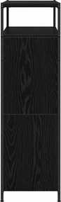 Skříň na obuv 100 x 34 x 112 cm Kompozitní dřevo Černý dub 3365549