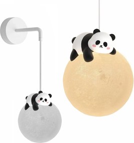 Toolight Toolight, nástěnné svítidlo PANDA G163-1W, černá-bílá, OSW-07803