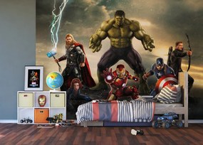 Dětská vliesová fototapeta na zed' Marvel Avengers Připraveni k Bitvě, Disney | 360 x 270 cm | DFTDNXXL 5047