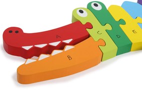 small foot Vkládací puzzle krokodýl ABC