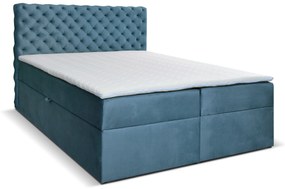 Kontinentální postel 160 cm Orimis (modrá). 1033240
