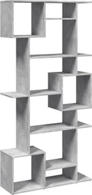 Knihovna betonově šedá 92 x 29 x 188 cm kompozitní dřevo 3310319