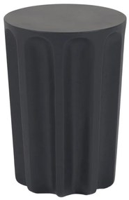 Černý cementový odkládací stolek Kave Home Vilandra Ø 32 cm