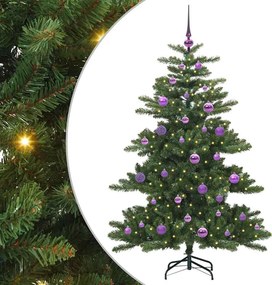 Umělý Skládací Vánoční Strom Zelená 150 cm PVC a ocel 3397659