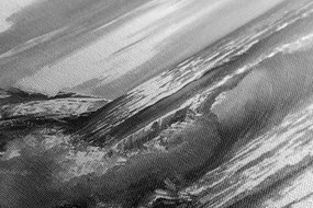 Obraz ráno na moři v černobílém provedení Varianta: 120x80