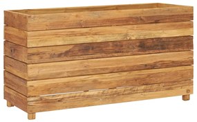Vyvýšený záhon 100x40x55 cm recyklované teakové dřevo a ocel