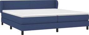 Box spring postel s matrací modrá 200x200 cm textil 3126115