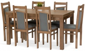 Jídelní sestava MAGDA stůl + 6 židlí