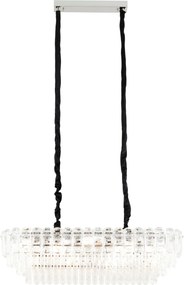 XXXLutz KŘIŠŤÁLOVÉ ZÁVĚSNÉ SVÍTIDLO, 94/33/150 cm Glandor - 006286004502