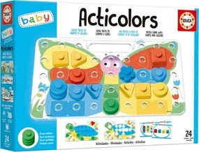 EDUCA Skládačka Acticolors Barvy a tvary / 44 dílků / od 2 do 4 let