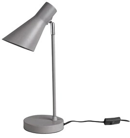 LEITMOTIV Stolní lampa Beaufort Metal – matná šedá 46 cm x 23 cm