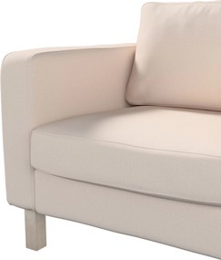 Potah na křeslo IKEA Karlstad, krátký barva růžová látka pletený vzor