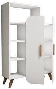 Dalenor Knihovna Form, 132 cm, bílá