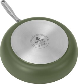 Elmich Nepřilnavá keramická pánev Vital Ø 24 cm - olivově zelená (OUTLET)