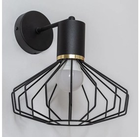 Nástěnná lampa SOLANO 1xE27/15W/230V černá/zlatá