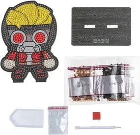 CRYSTAL ART Diamantové malování Postavička Star-Lord / Se stojánkem