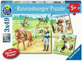 Ravensburger Koně / 3x49 dílků / od 5 let