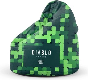Dětský sedací vak zelený: Diablo Chairs Craft Edition