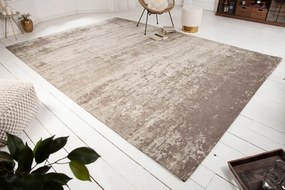Designový bavlněný koberec Modern Art béžová-šedá 350x240cm