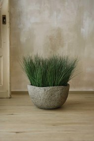 Designový květináč CIMENTO, vláknocement, průměr 46 cm, šedá