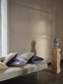 Dekorativní polštář Mingle 35 x 55 cm pískově hnědý-lila